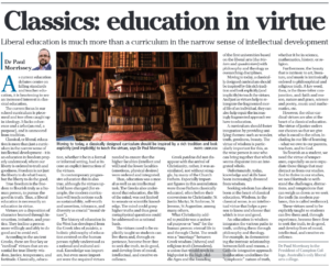 The place of the virtues in Classical Education - Campion College