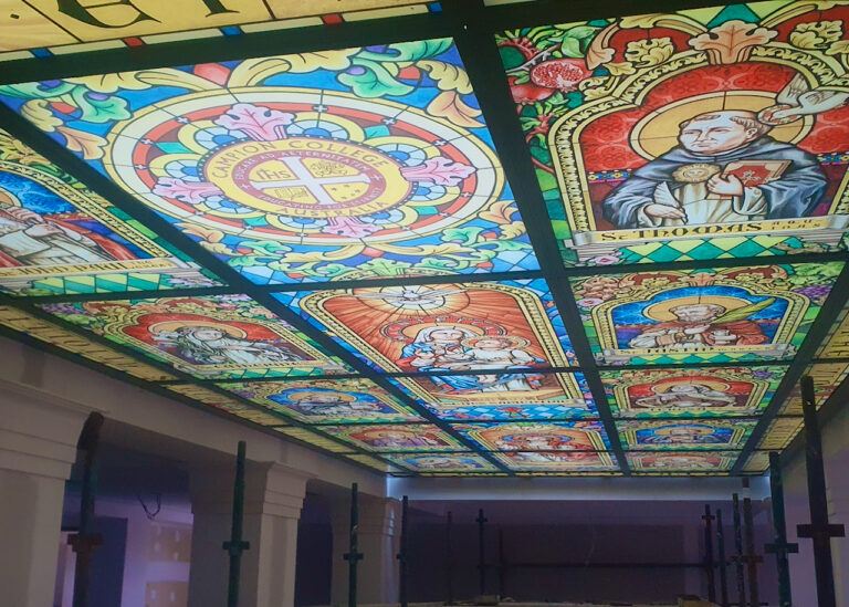 New Library Features Stained-glass Skylight